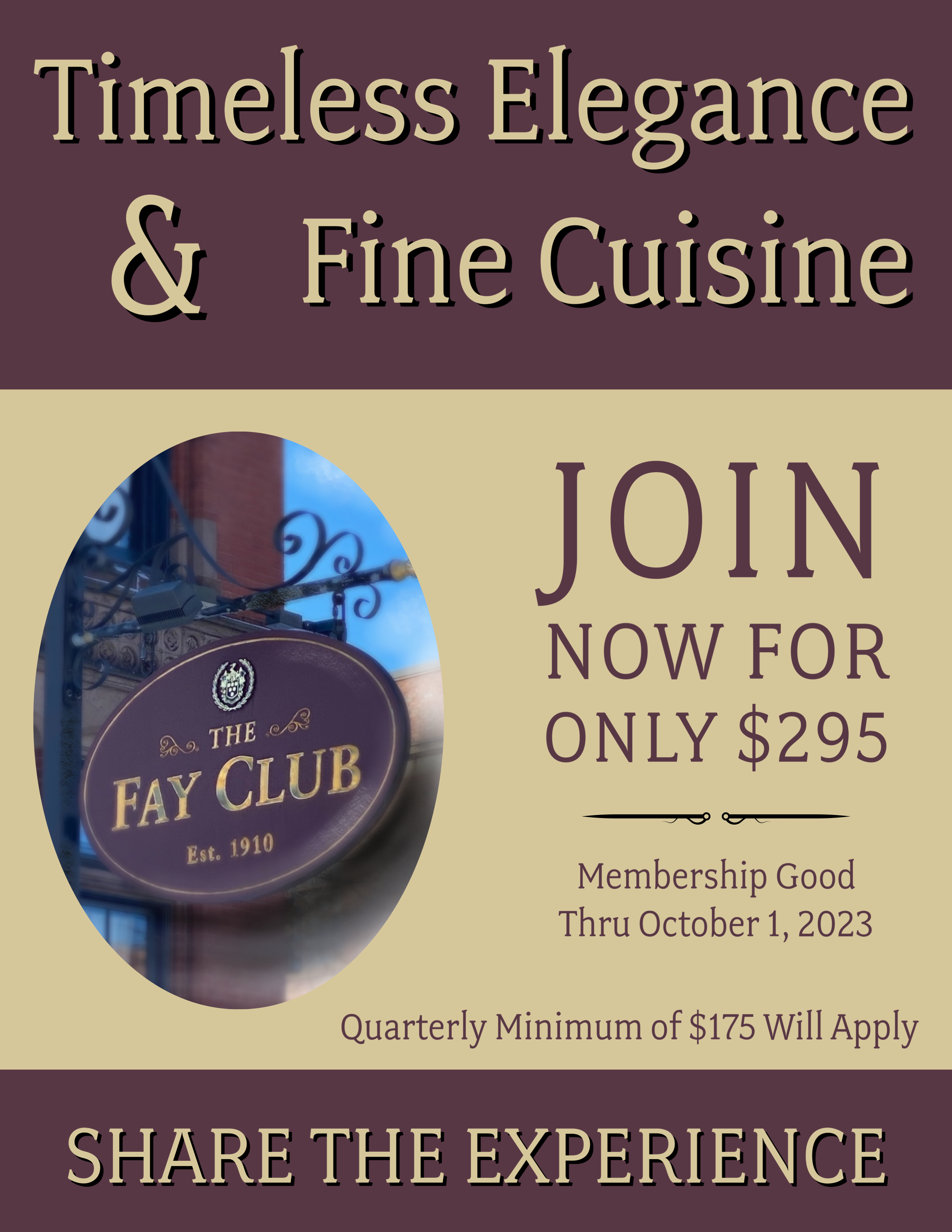 New Member Special – The Fay Club